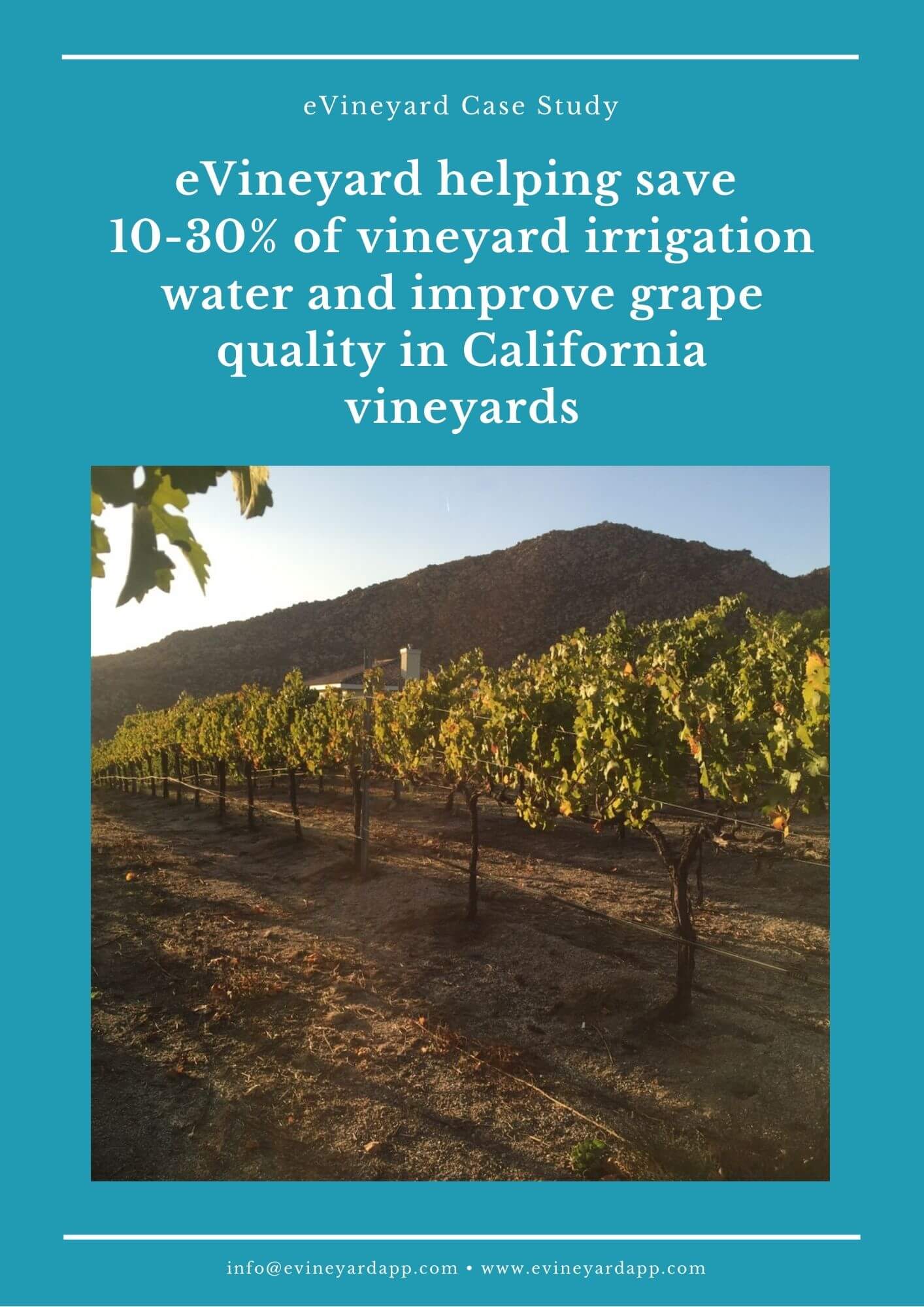 [Case study] eVineyard helping save 10-30% of vineyard irrigation water ...